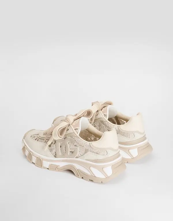 Dolce & Gabbana Dg Country Road Lace Sneakers - Cream