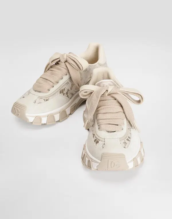 Dolce & Gabbana Dg Country Road Lace Sneakers - Cream