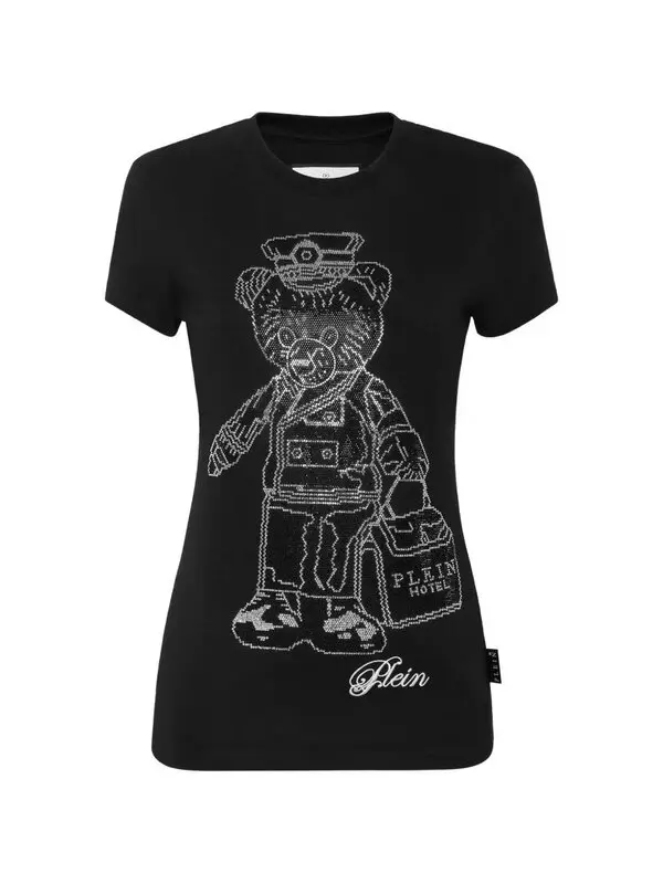 Philipp Plein Crystal-embellished T-shirt - Black