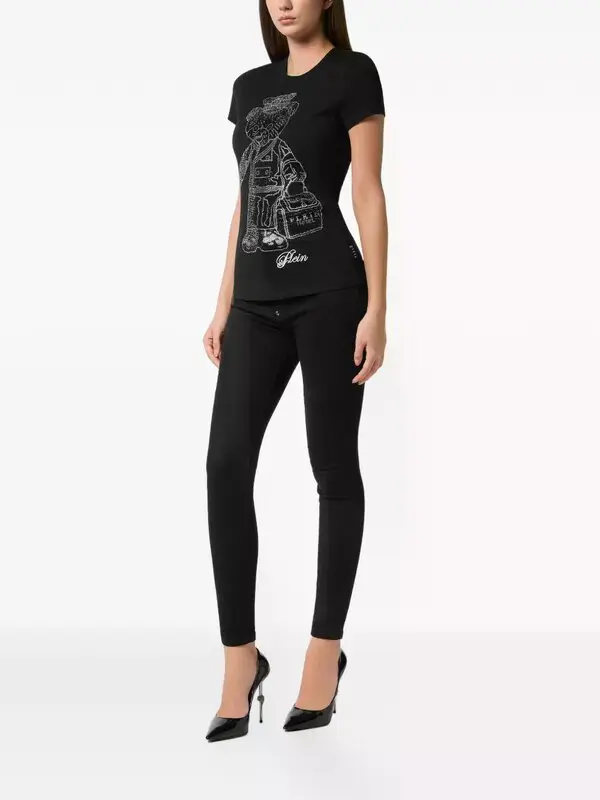 Philipp Plein Crystal-embellished T-shirt - Black