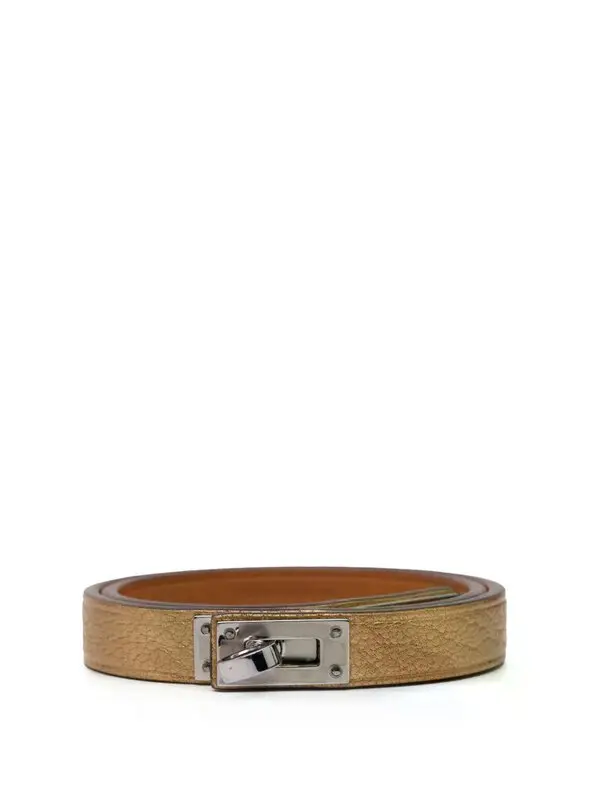 Hermès 2024 Chevre Mysore Mini Kelly Double Tour Bracelet - Gold