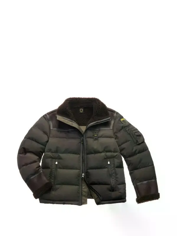 BLAUER. Padded Fur-collar Jacket