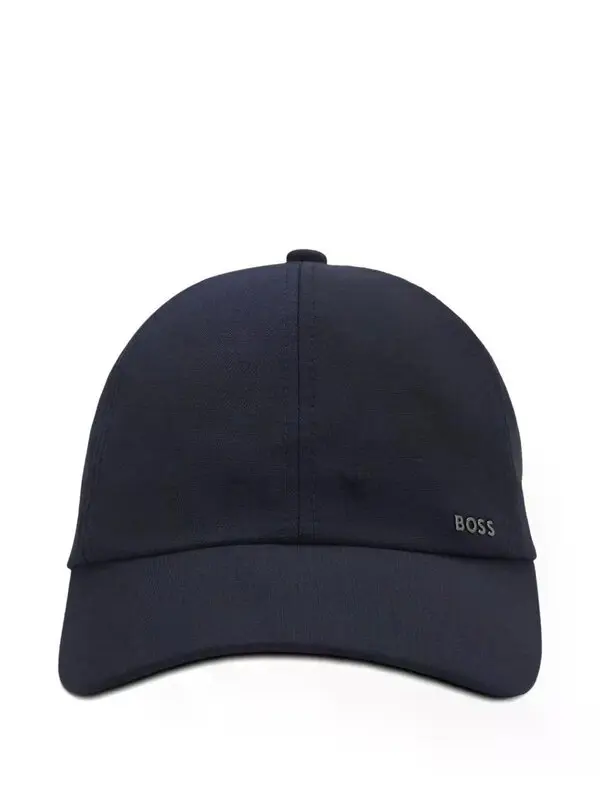 BOSS Logo-plaque Baseball Cap - Blue