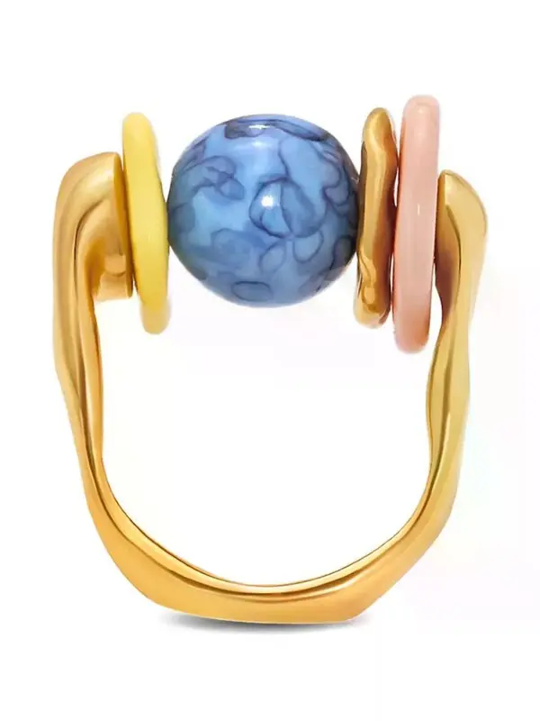 Oscar De La Renta Bead-detailed Ring - Gold