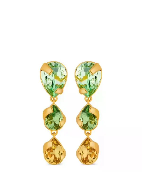 Oscar De La Renta Teardrop Drop Earrings - Gold
