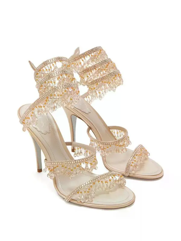 Rene Caovilla 100mm Chandelier Crystal-embellished Sandals