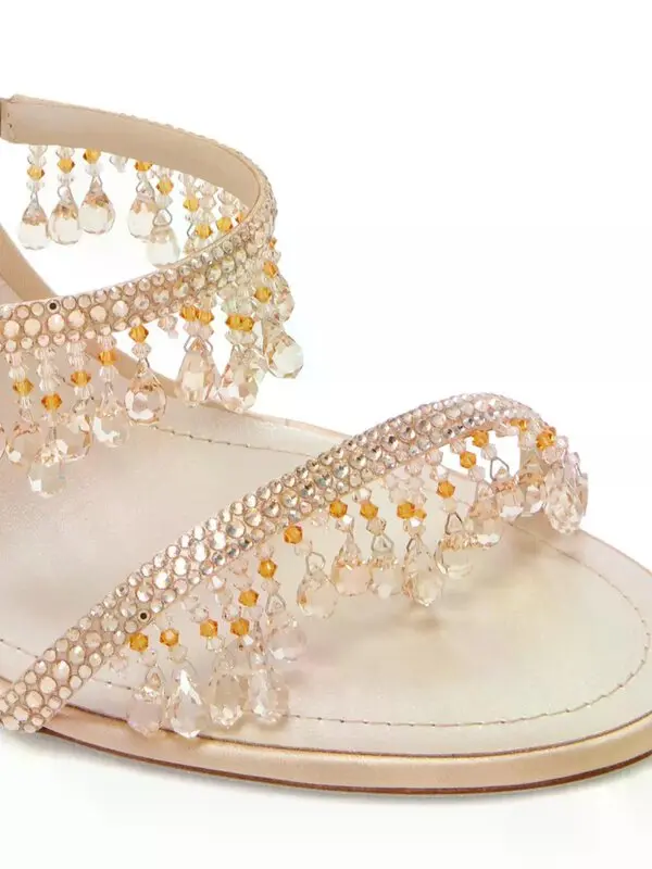 Rene Caovilla 100mm Chandelier Crystal-embellished Sandals
