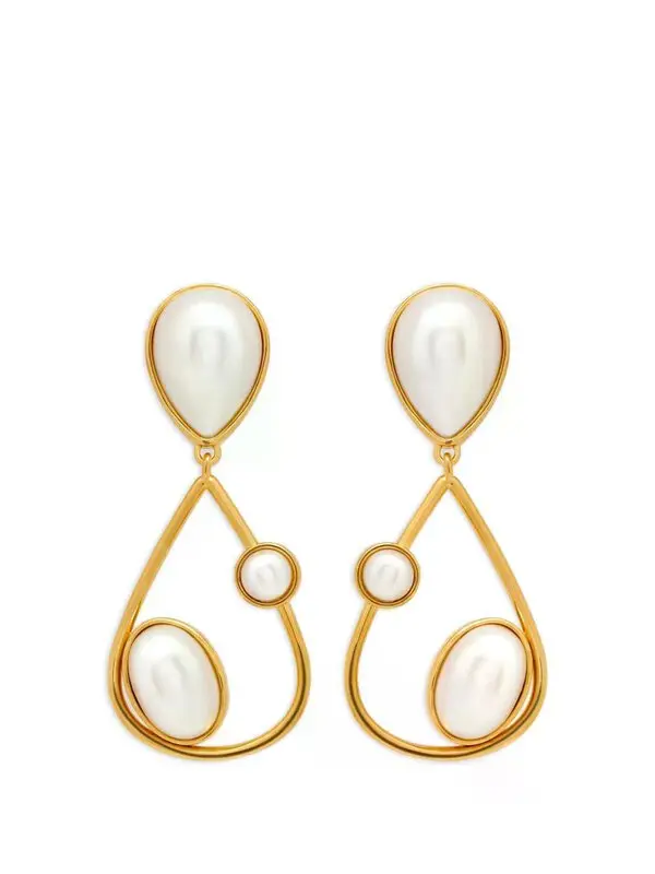 Oscar De La Renta Drop Earrings - Gold