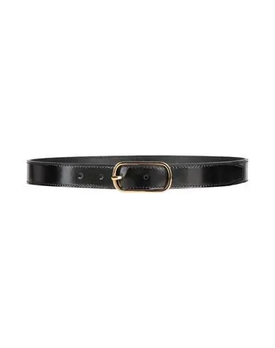TOTEME Glossed-leather Belt - Black