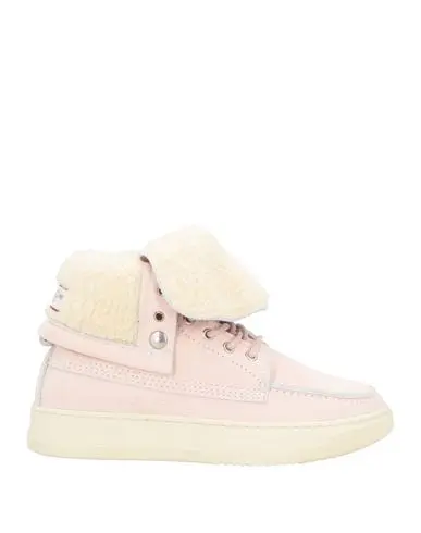 REPLAY Leather Ankle Boots With Shearling Lining