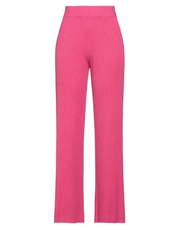 HINNOMINATE Wide-leg Knit Pants - Pink
