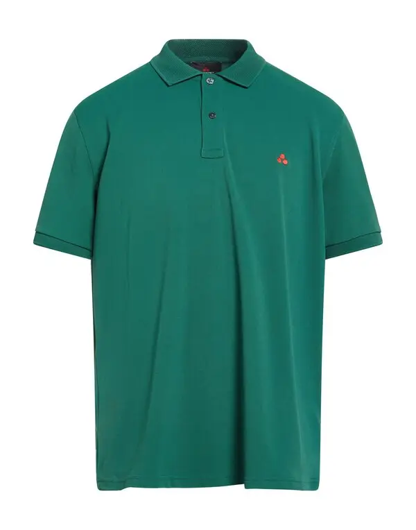 Peuterey Polo Shirt Emerald Size Polyamide, Elastane