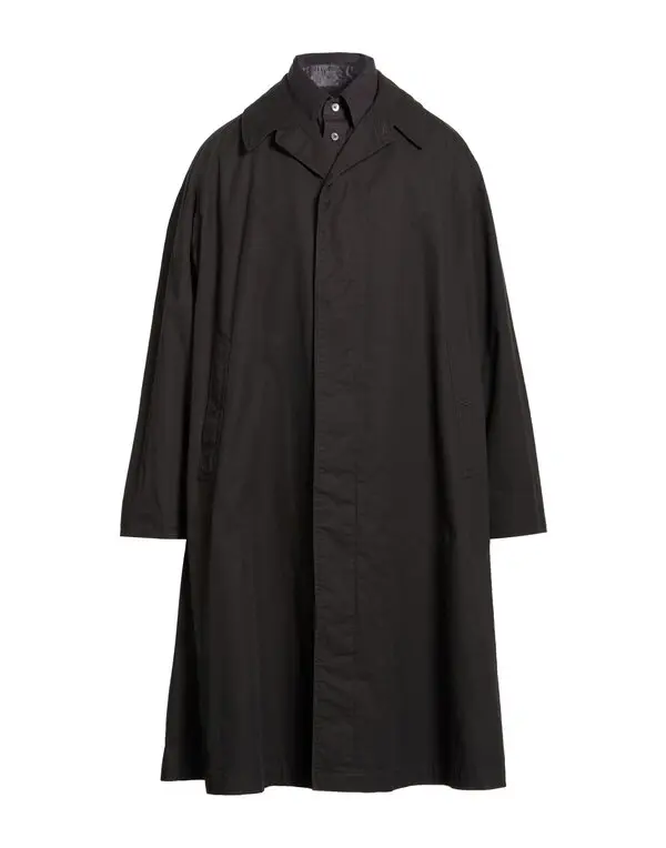 MAISON MARGIELA Cotton Overcoat & Trench Coat - Black