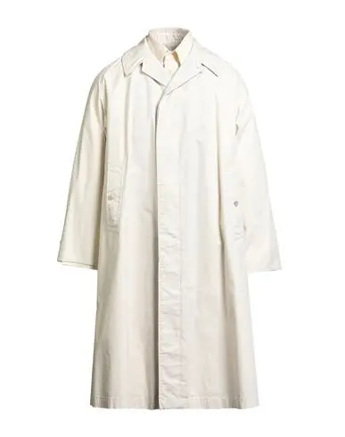 MAISON MARGIELA Cotton Overcoat & Trench Coat - Ivory