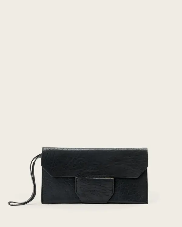 ALLSAINTS Ursa Grain Leather Pouch