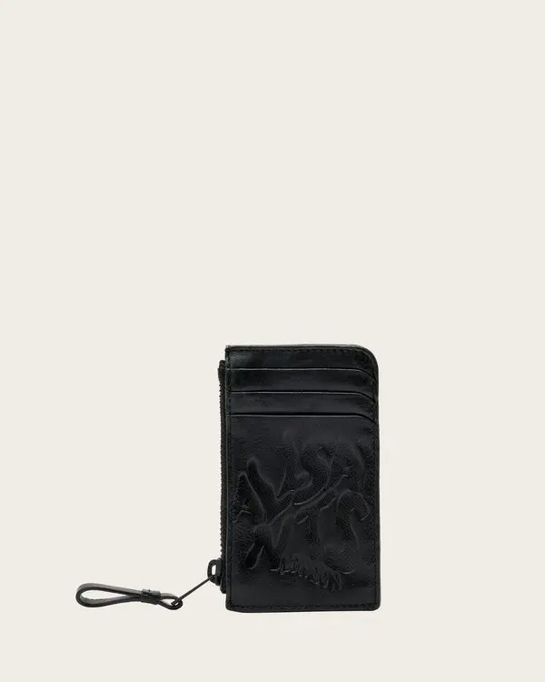 ALLSAINTS Isamu Orlando Leather Wallet - Black