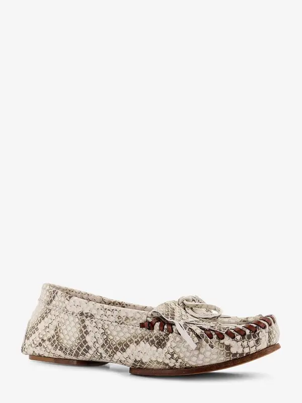 Paris Texas Indiana Leather Loafers With Croc Effect
