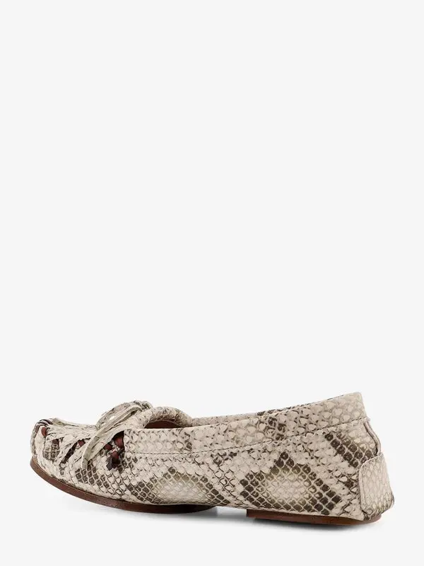 Paris Texas Indiana Leather Loafers With Croc Effect