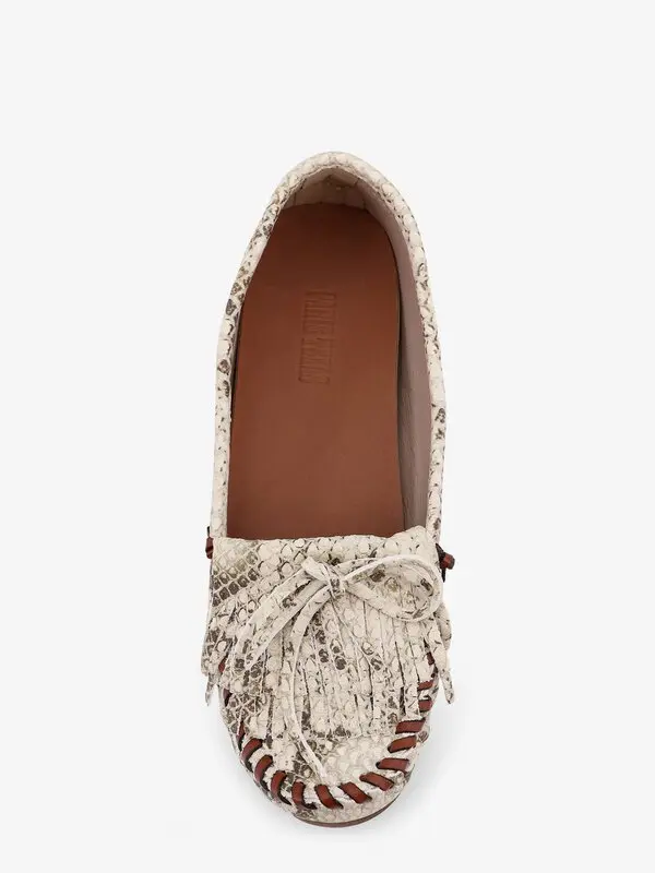 Paris Texas Indiana Leather Loafers With Croc Effect