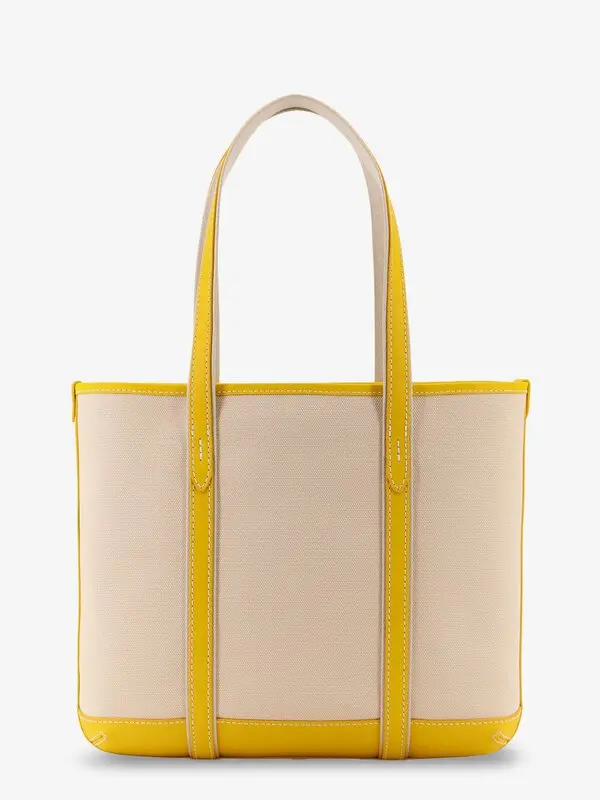 Polo Ralph Lauren Canvas Shoulder Bag With Embroidered Logo - Yellow
