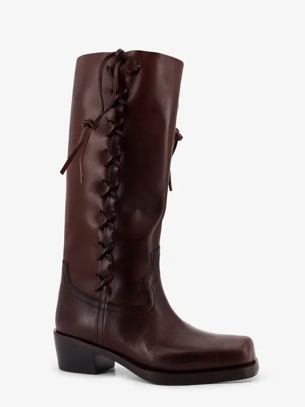 Paris Texas Roxanne Leather Boots - Brown