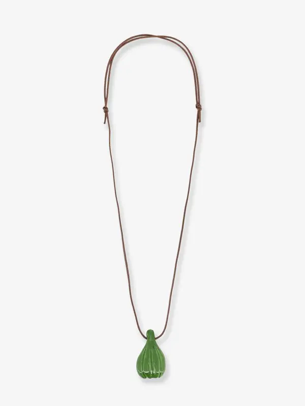 MATA STUDIO Figo Glazed Ceramic Necklace - Green
