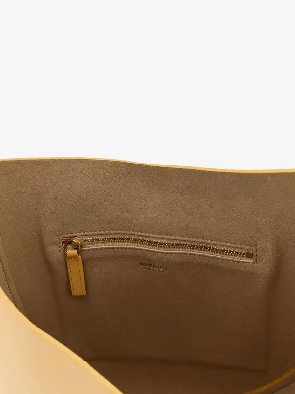 MINOBOSSI Lizzie Leather Shoulder Bag - Yellow
