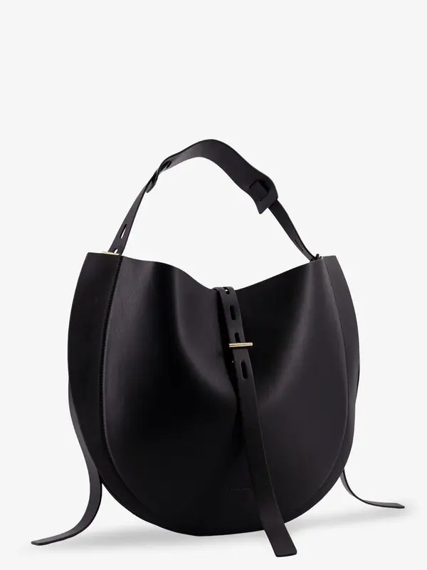 MINOBOSSI Liz Leather Shoulder Bag - Black