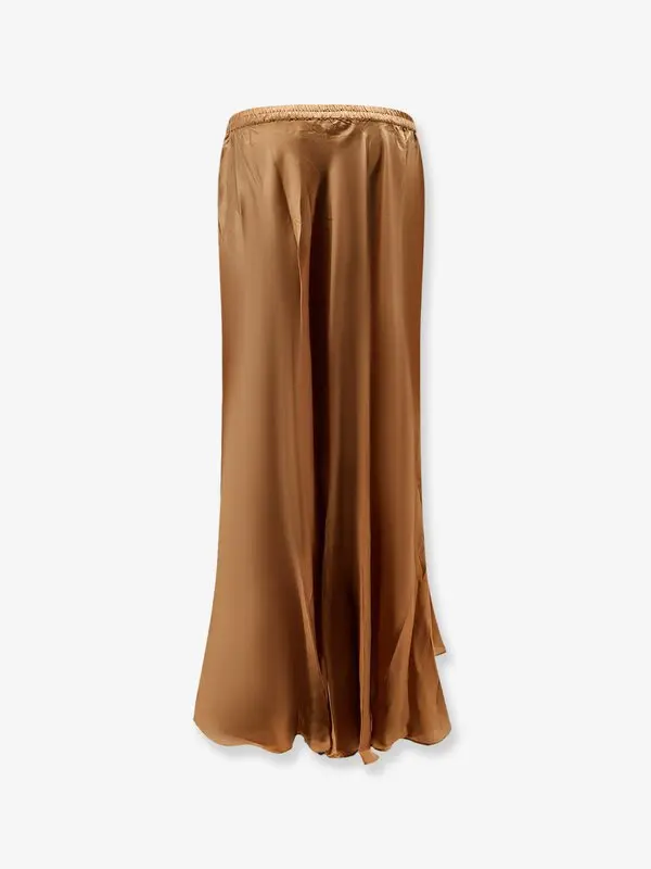 MES DEMOISELLES Calista Viscose Skirt - Brown
