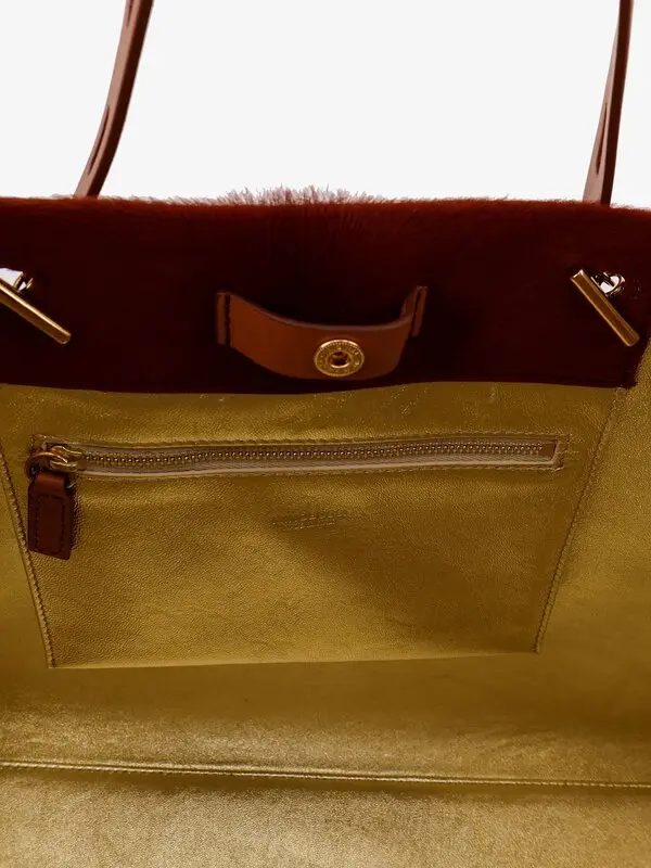 MINOBOSSI Paula Pony Skin Shoulder Bag - Brown