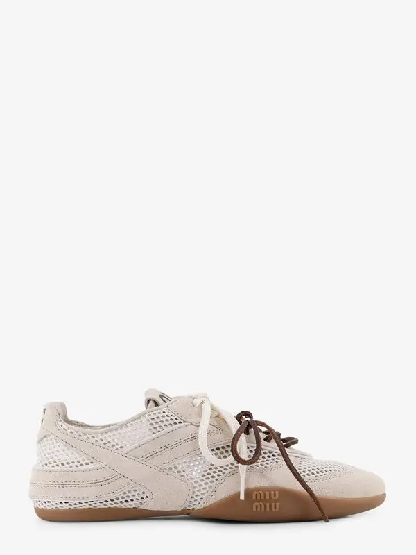 Miu Miu Mesh And Suede Sneakers