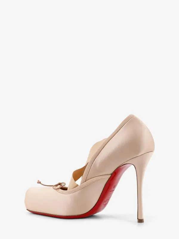 CHRISTIAN LOUBOUTIN Cassia Nodo Satin Pumps - Pink