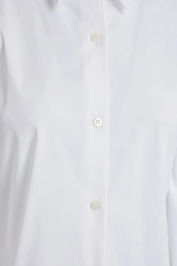 Theory Cotton-blend Poplin Shirt - White