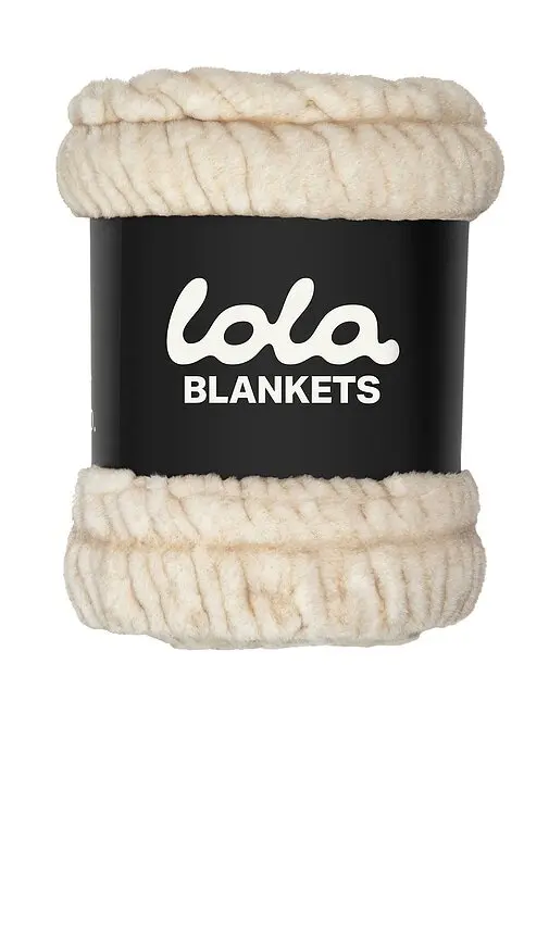 LOLA BLANKETS Lola Original Blanket In Neutral - Arctic Owl Tip Dye