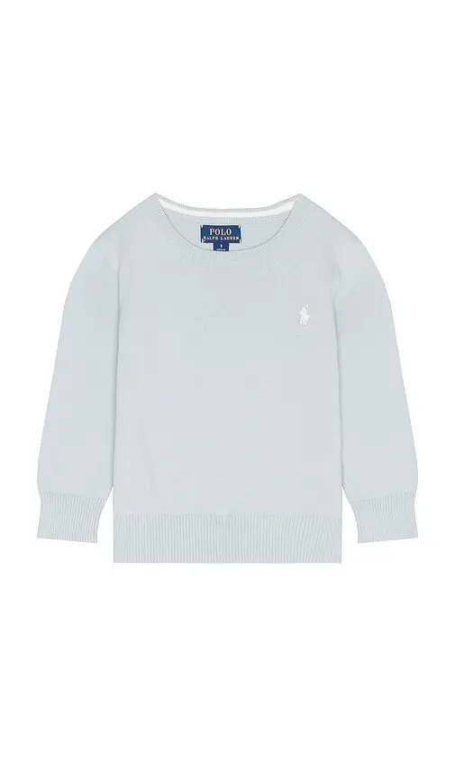 Polo Ralph Lauren Long Sleeve Cotton Cable Knit Crewneck Sweater - Estate Blue