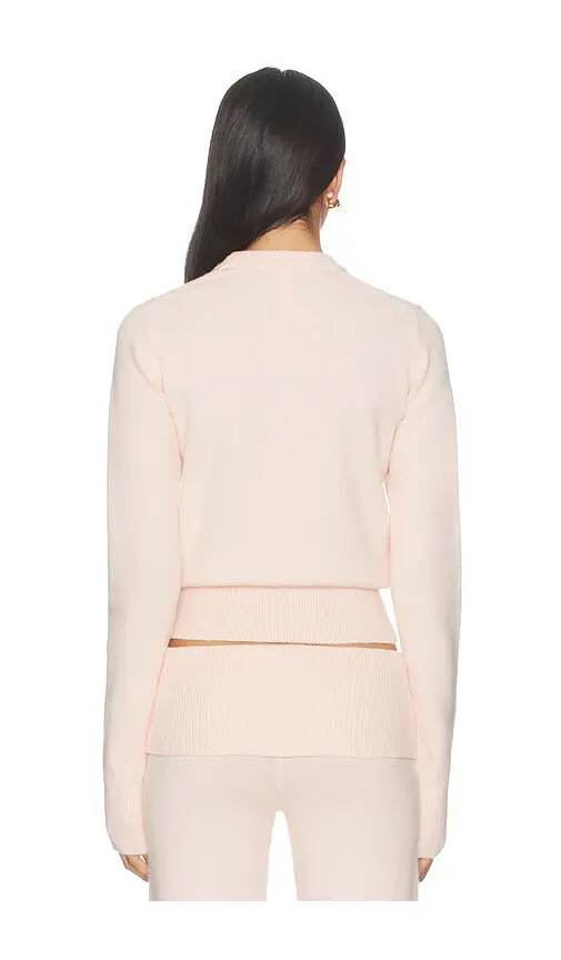 SKIMS Wool Cashmere Crew Neck Sweater - Primrose