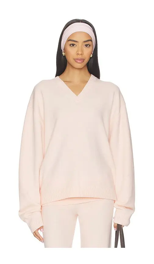 SKIMS Wool Cashmere V Neck Pullover Sweater