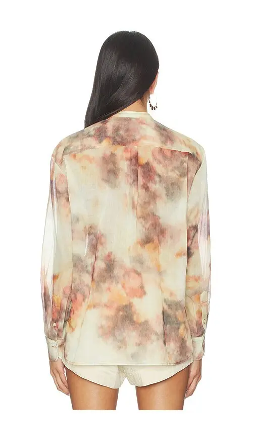 Isabel Marant Étoile Printed Cotton Voile Shirt - Beige