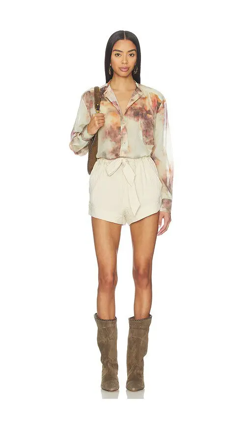 Isabel Marant Étoile Printed Cotton Voile Shirt - Beige
