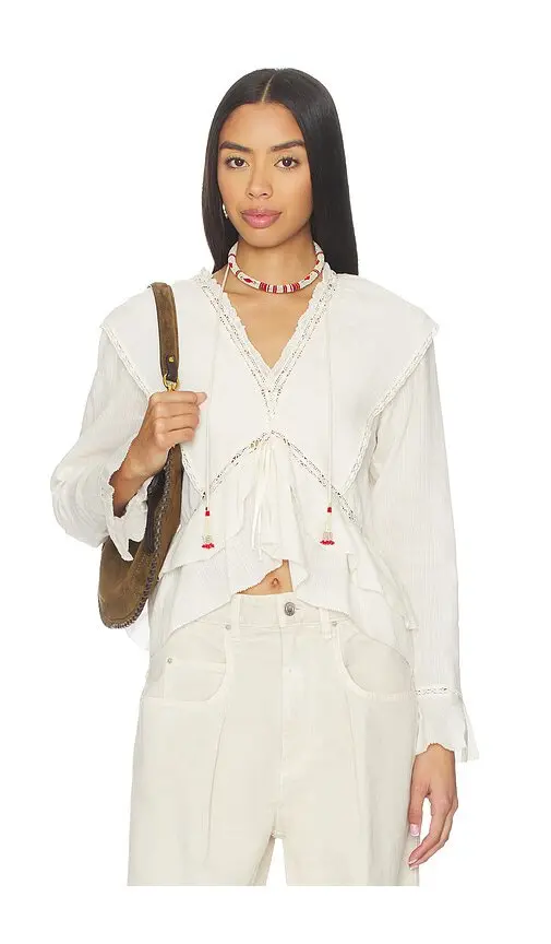 Isabel Marant Étoile Damienne Lace-trimmed Blouse