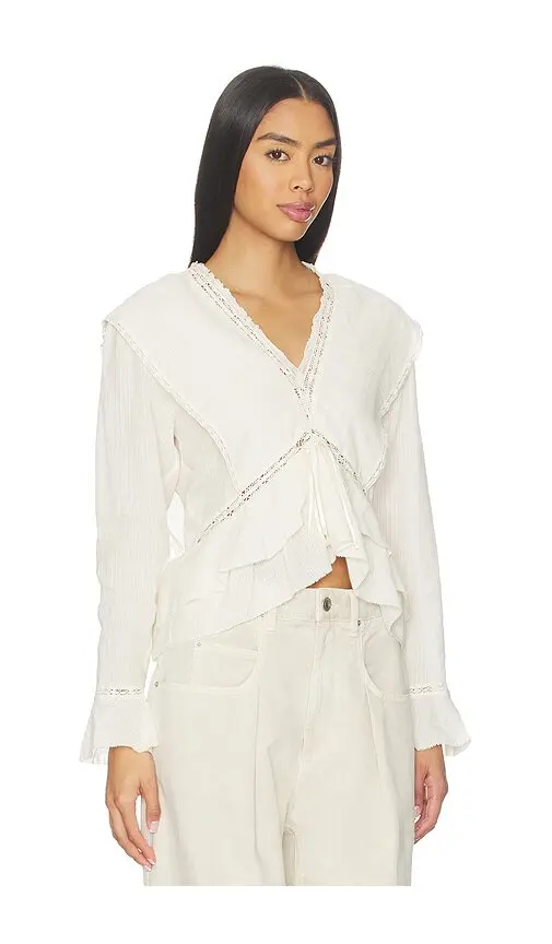 Isabel Marant Étoile Damienne Lace-trimmed Blouse