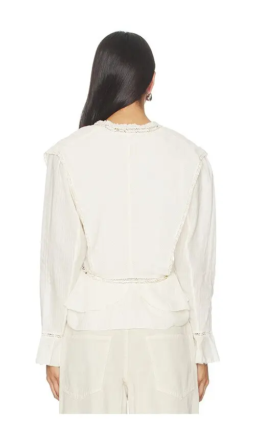 Isabel Marant Étoile Damienne Lace-trimmed Blouse