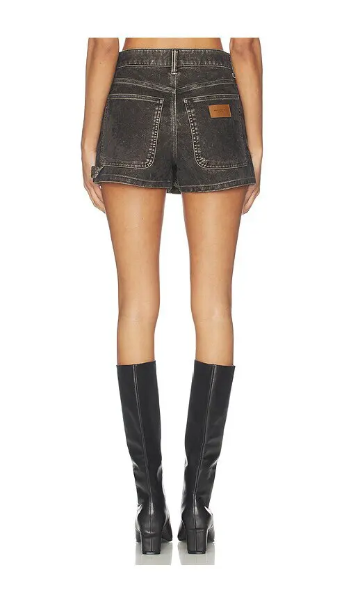 Alexander Wang Flocked Carpenter Skort - Weathered Grey