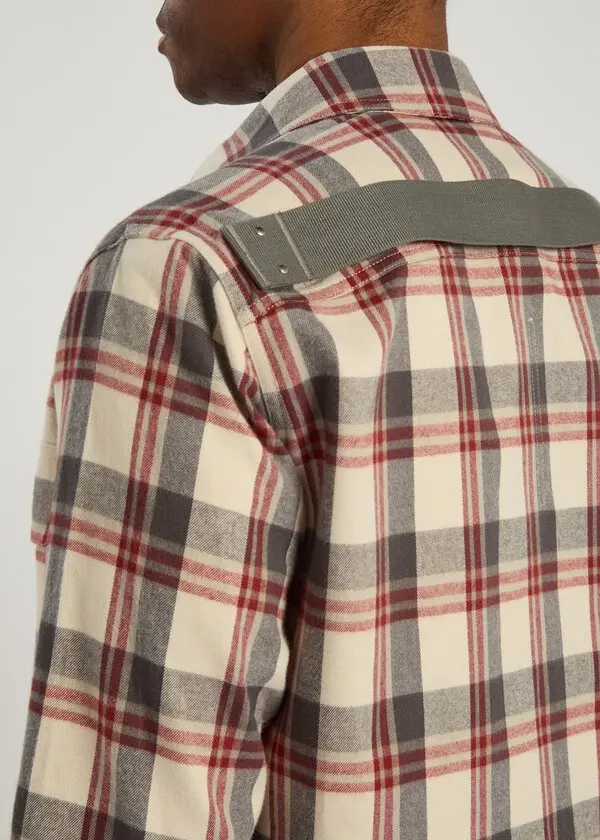 Rick Owens Camicia Plaid Flannel Shirt