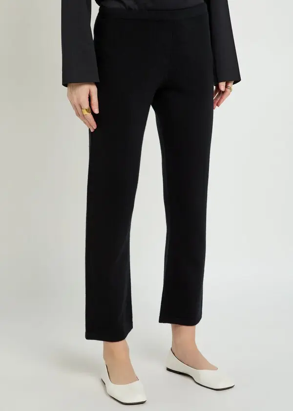 Extreme Cashmere N°461 Wander Cashmere-blend Trousers - Black