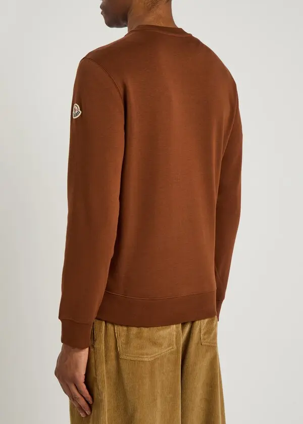 Moncler Logo-embroidered Cotton-blend Sweatshirt