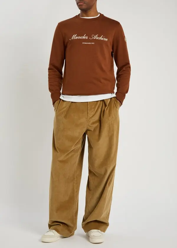 Moncler Logo-embroidered Cotton-blend Sweatshirt