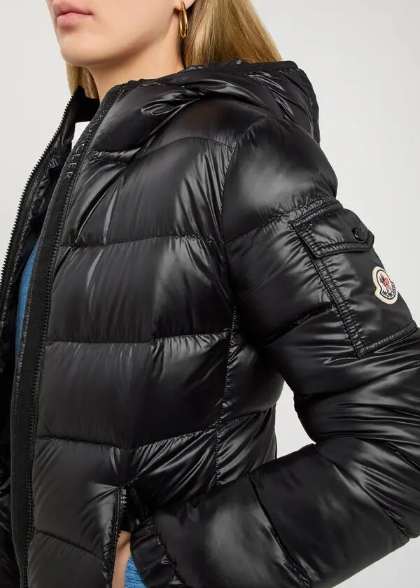 Moncler Glesse Padded Hooded Jacket - Black