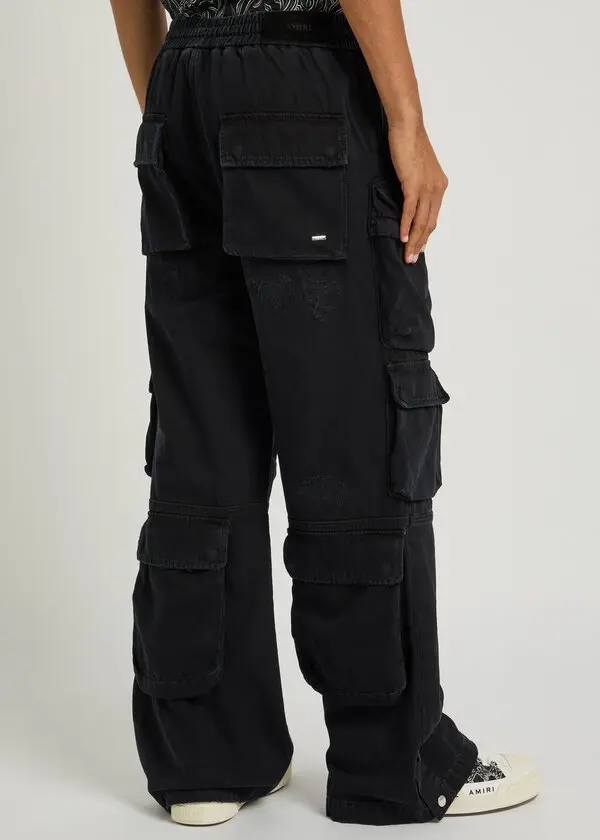 Amiri Distressed Denim Cargo Trousers