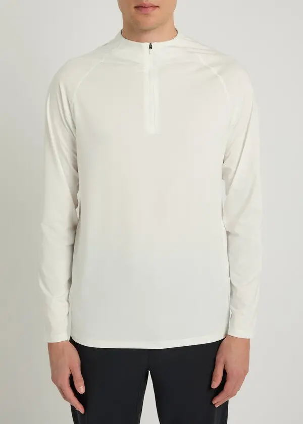CONDITION Core Quarter-zip Stretch-jersey Top